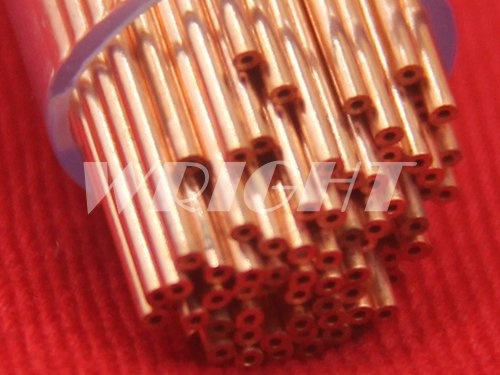 copper electrode tube single-channel 1.0 x 400 mm for small hole spark EDM